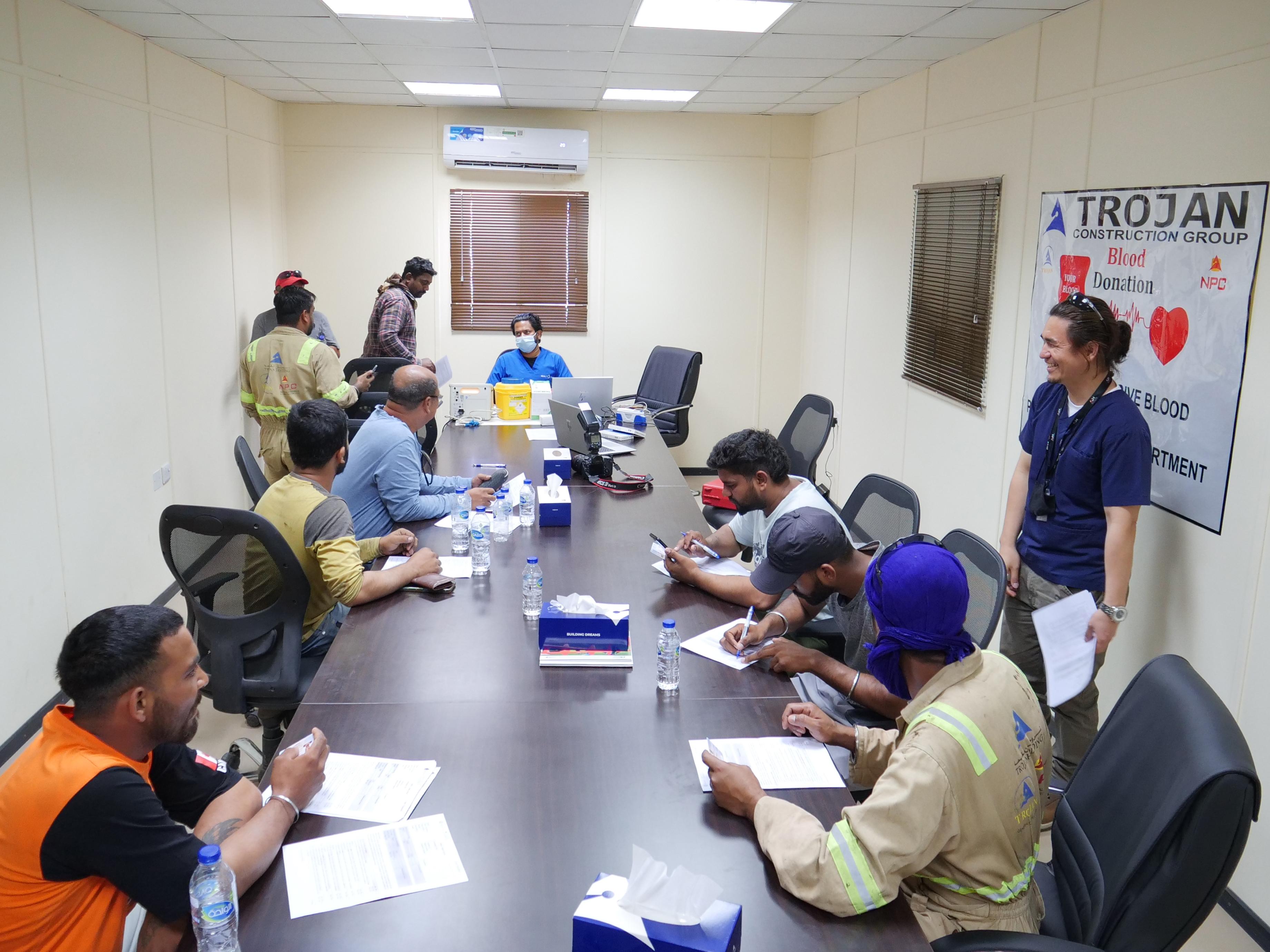 Blood Donation Al Reef Camp Plant